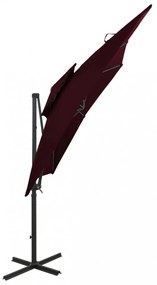 Zahradní slunečník 250x250 cm Dekorhome Cihlová