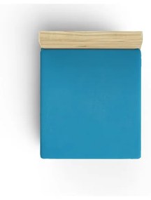 Modré napínací bavlněné prostěradlo 140x190 cm - Mijolnir