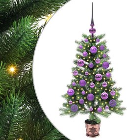 Vánoční stromeček s 150 LED diodami s stojanem Zelená 90 cm PE 3396306