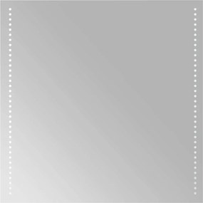 Koupelnové zrcadlo s LED osvětlením 60 x 60 cm 151721