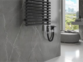 Mexen Akan, elektrické topné těleso 1080x500 mm + topná tyč 900 W, černá, W121-1080-500-2900-70