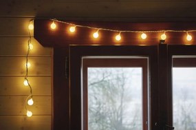 EMOS LED venkovní řetěz - kuličky 4m, teplá bílá, časovač D5AW01