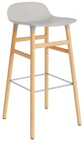 Normann Copenhagen designové barové židle Form Barstool Wood (75 cm)