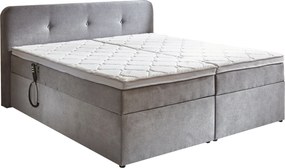 XXXLutz POSTEL BOXSPRING, 180/200 cm, světle šedá Livetastic - Postele s úložným prostorem - 002157032006