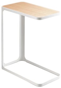 OnaDnes -20% Bílý kovový odkládací stolek Yamazaki Tower 24 x 45 cm