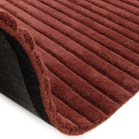 Vínový ručně tkaný vlněný koberec 120x170 cm – Asiatic Carpets