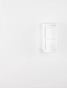 NV 9002850 Venkovní nástěnné svítidlo STONE bílý hliník a akryl E27 1x12W 220-240V IP54 bez žárovky - NOVA LUCE