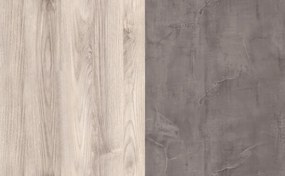 Komoda 3D2S, kaštan nairobi/onyx, JESI NEW