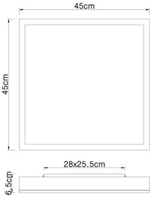 Globo 416080WD2 - LED Stropní svítidlo DORO LED/24W/230V