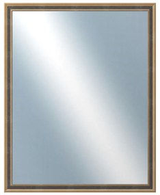DANTIK - Zarámované zrcadlo - rozměr s rámem cca 80x100 cm z lišty TOOTH malá zlato černá (3163)