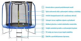 Trampolína Marimex Standard 183 cm + vnitřní ochranná síť + schůdky ZDARMA