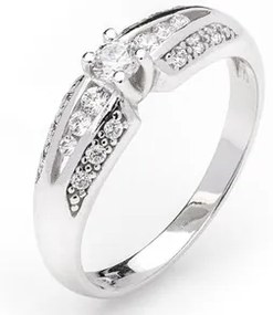 Dámský zásnubní zlatý prsten se zirkony cca 585/2,60gr vel. libovolná 323041342