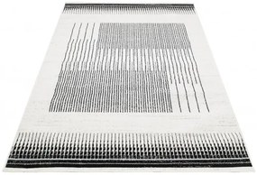 Moderní kusový koberec GRACE 5354A krémový černý Rozměr: 120x170 cm