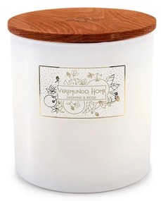 VEREMUNDO HOME Vonná svíčka Paris Jasmine Rose, 680 g, bílá 16187