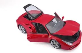 Bburago RACE+PLAY Ferrari 488 GTB červená / 1:18 / od 3 let