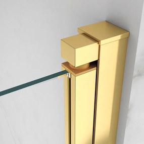 BPS-koupelny Obdélníkový sprchový kout HYD-OK12B 100x80 zlatá/transparent
