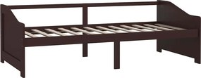3místná válenda tmavě hnědá masivní borovice 90 x 200 cm 322167