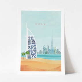 Plakát Travelposter Dubai, 50 x 70 cm