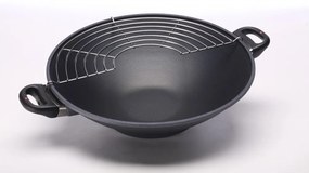 Swiss Diamond | XD61136ic Indukčný wok Swiss Titan® s priemerom 36 cm s pokrievkou | titánový