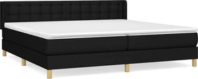 Box spring postel s matrací černá 160x200 cm textil 3130603