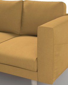 Potah na pohovku IKEA Norsborg 3-místná barva žlutá látka pletený vzor