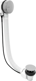 Polysan - Vanová odtoková a přepadová souprava, délka 60 cm, chrom 71850