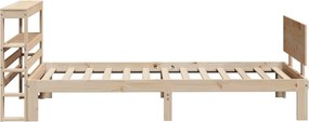 Rám postele s čelem 75 x 190 cm masivní borovice 3306070