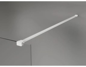 Mexen, Mexen Kioto-X sprchová stěna 90 x 200 cm, průhledná 10 mm, bílá - 800-090-101-20-00-X