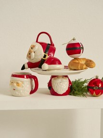 Sinsay - Vánoční podnos s figurkou Santa Clause - červená