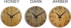 Minimalistické dubové nástěnné hodiny, tichý quartzový pohon, moderní dekorace I SENTOP MAS002-akcia20