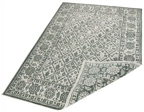 Hanse Home, Kusový koberec Twin-Wendeteppiche 103115 grün creme – na ven i na doma, 80x250, zelená, chodba / předsíň