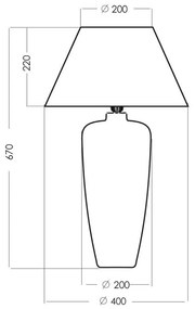 4concepts Designová stolní lampa BILBAO VIOLET Barva: Bílá