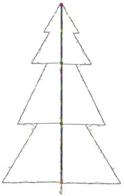 328585 vidaXL Vánoční stromek kužel 240 LED diod dovnitř i ven 118 x 180 cm