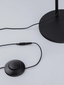Matně černá kovová LED stojací lampa s ohybatelnou konstrukcí/stmívatelná (výška 121 cm) Irida – Nova Luce