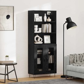 Vysoký bufet 2 ks Černý dub 69,5 x 34 x 180 cm 3403173
