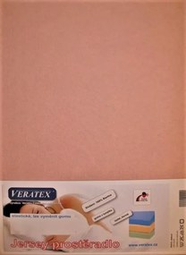 Veratex Jersey prostěradlo 120x220/15 cm (č.10-starorůžová) 120 x 220 cm jersey