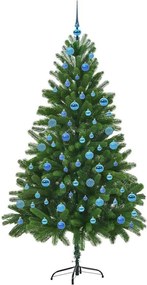 Vánoční stromeček s 300 LED diodami s stojanem Zelená 180 cm PE 3396338