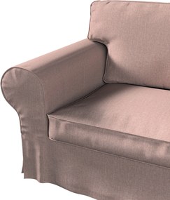 Potah na pohovku IKEA Ektorp 2-místná s lenoškou barva růžová látka pletený vzor