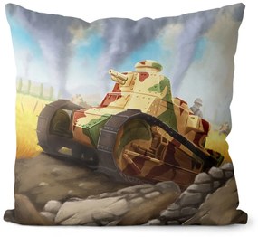 Polštář Tank FT-17 (Velikost: 55 x 55 cm)