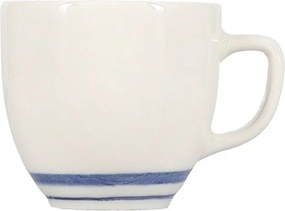 Bílý/modrý porcelánový šálek na cappuccino 200 ml Azul – BonBistro