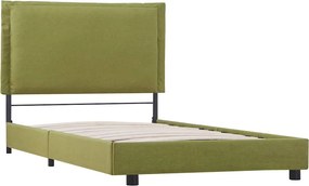 Rám postele zelený textil 90 x 200 cm 280996