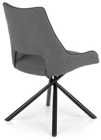 Jídelní židle Varian, šedá / černá