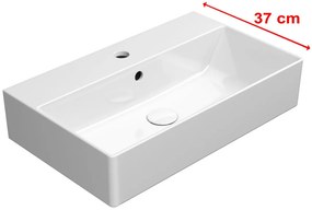 GSI KUBE X keramické umyvadlo 60 x 37 cm s přepadem Extra Glaze bílá 9454111