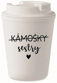 KÁMOŠKY SESTRY - bílý termohrnek 300 ml