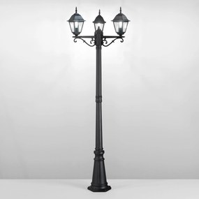 FAN LANT-ROMA/P3 Sloupkové svítidlo PALO ROMA černá, 3xE27, IP44, 190 x 70 cm - FANEUROPE
