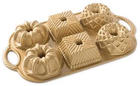 Nordic Ware Forma na malé bábovky, zlatá 3 tvary