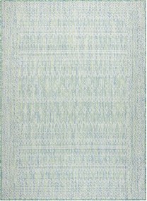 Kusový koberec Sion Sisal Aztec 22184 green/blue/ecru – na von aj na doma, 80x150, zelená, chodba / predsieň, Dywany Łuszczów