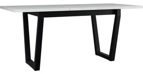 Rozkládací stůl Elarno 80 x 140/180 II, Barva dřeva: dub artisan - L, Barvy nožiček: černý kov
