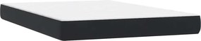 Box spring postel s matrací černá 160x210 cm samet 3316601