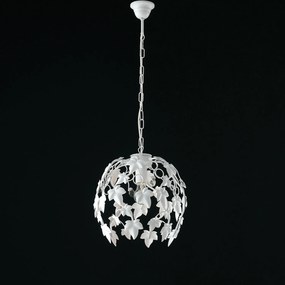 Light for home - Závěsný kovový lustr BL50-1-BCO Edera, 1 X 60 Watt Max, ošuntělá bílá, 1 X 60 W, E27, Ošuntělá bílá